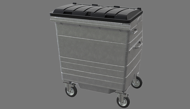 Galvanised Steel Bins | DJE Recycling Bins
