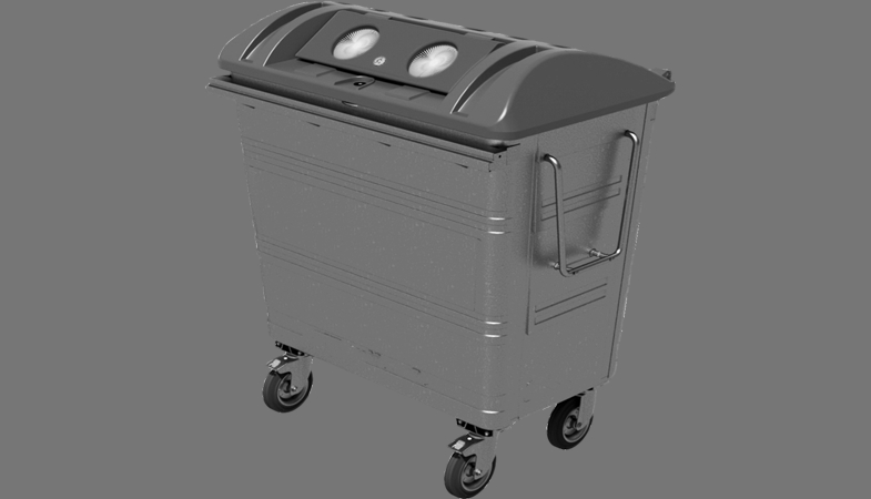 Taylor Mk4 1100L Bottle Recycling Bin | DJE Recycling Bins