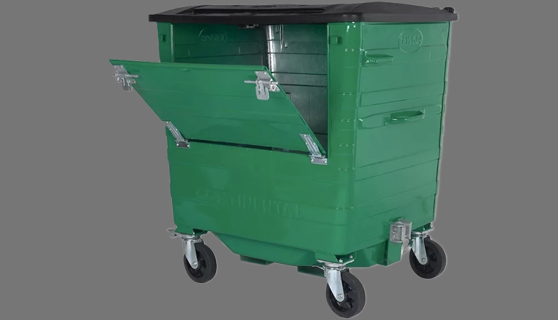 Mk2 1100 Drop Front Panel Bin | DJE Recycling Bins