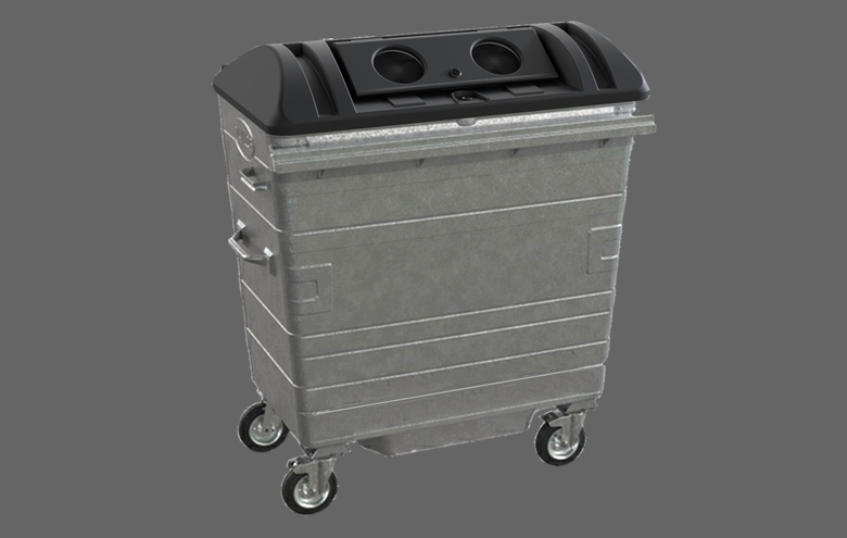 700 Glass and Plastic Bottles Recycling Bin | DJE Recycling Bins
