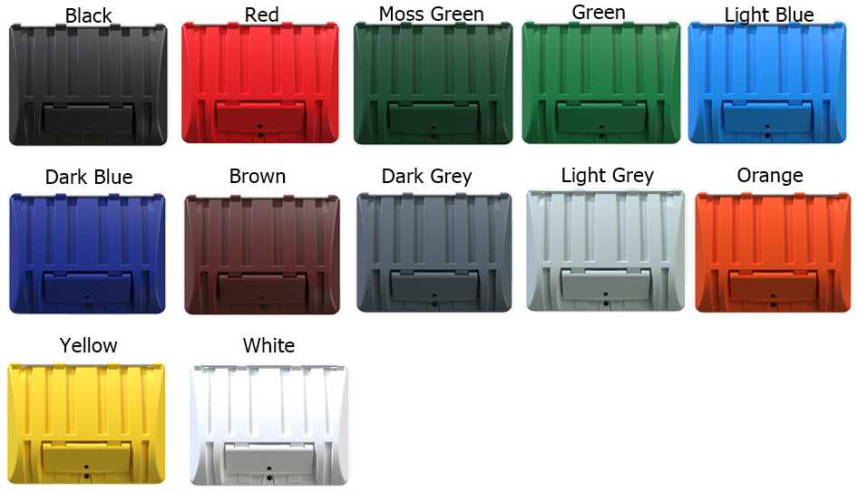 Mk2 1100 Drop Front Panel Bin | DJE Recycling Bins