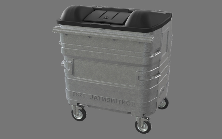 Continental 1280 Litre Commercial Recycling Container | DJE Recycling Bins