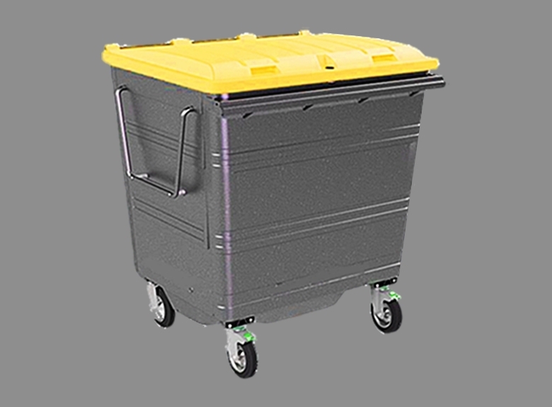 1100 Litre 4 Wheel Clinical Waste Bin | DJE Recycling Bins