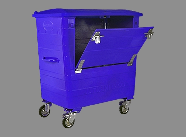 Mk4 770 DROP FONT Wheel Panel Storage Container | DJE Recycling Bins